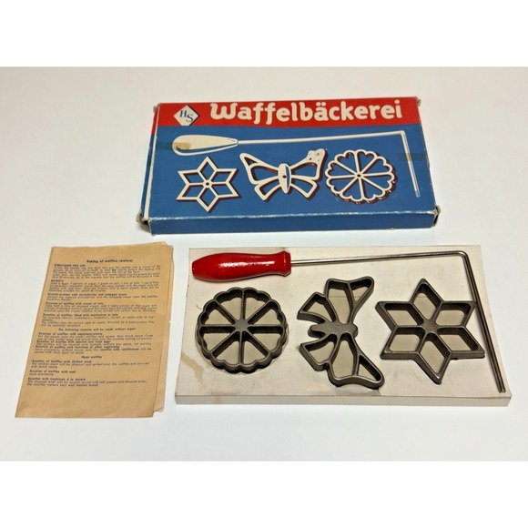 Waffelbackerei | Kitchen | Vintage Hs Waffelbackerei German Rosette ...
